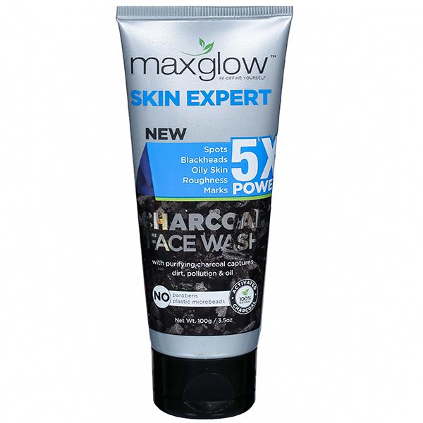 Maxglow Skin Expert Charcoal Face Wash 100 gm – Priyadarshini